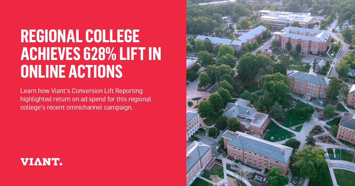 Regional College Achieves 628% Lift in Online Actions | Viant